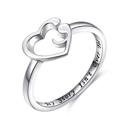Semi Colon Ring Sterling Silver Quote My Story Isn't Over Yet Size 4 5 ...