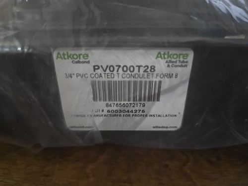 Calbond PV0700T28 3/4" PVC Coated T Condulet Form 8 | eBay