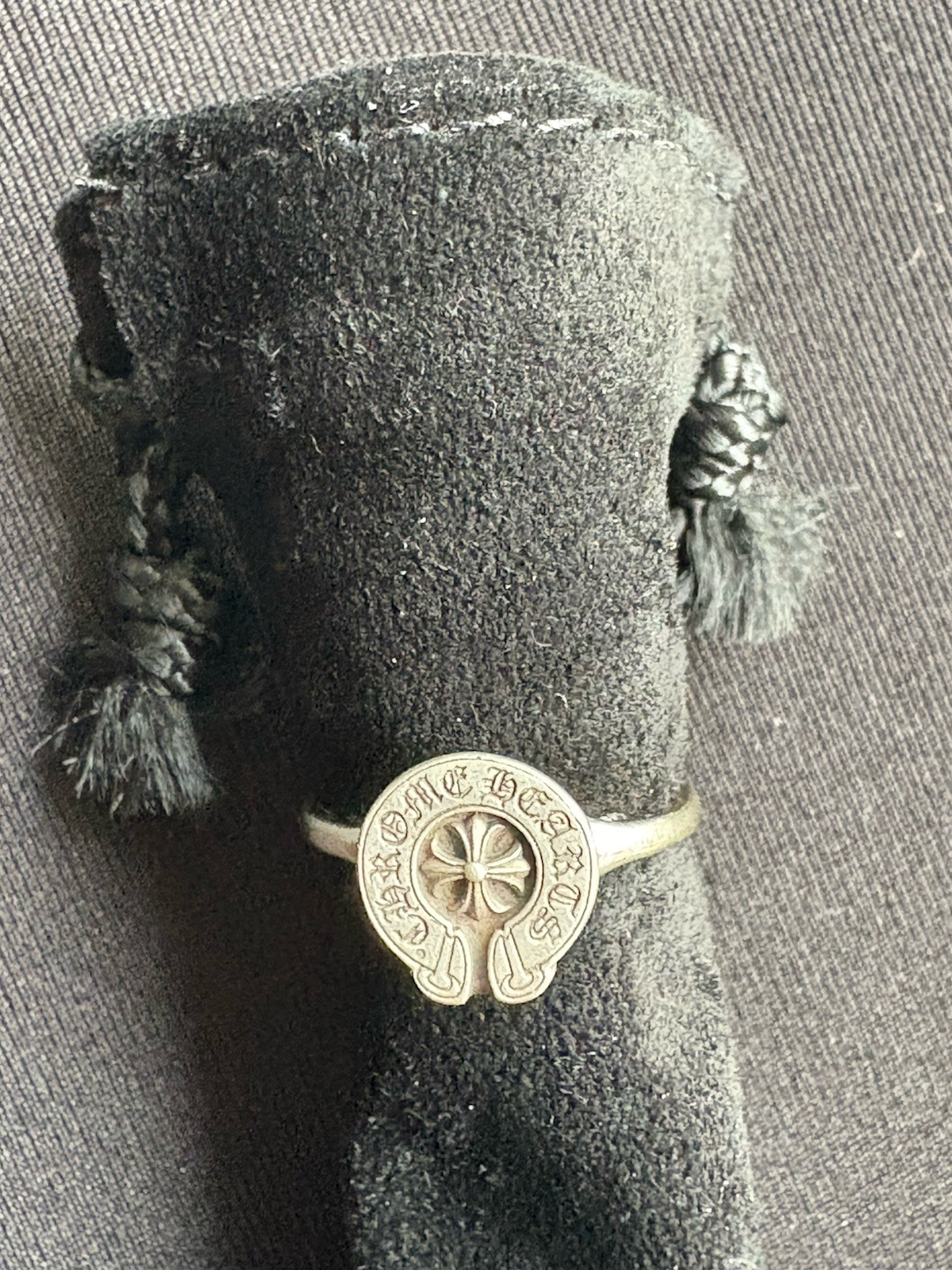 Chrome Hearts Bubble Gum Rare Scroll Plus Ring Silv… - Gem