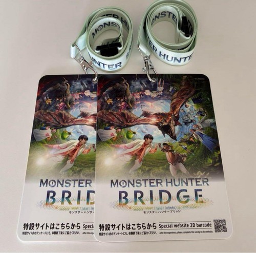 Monster Hunter Bridge Expo 2025 Osaka 2 Pcs Neck Strap Cards Set Used ...