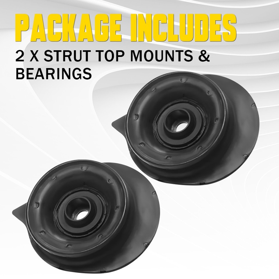 2x For Fiat 500 07-14 Front Suspension Strut Top Mounts & Bearings ...