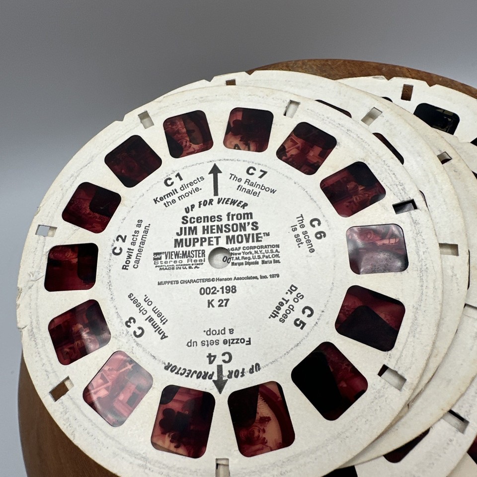 VTG Jim Henson's 1979 View Master set 21 slides Magoo Muppets Aesop’s ...