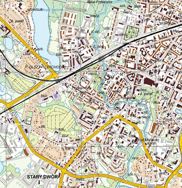 Polish Topographic Map Olsztyn Allenstein 1:25,000 - 2023 - Poland | eBay