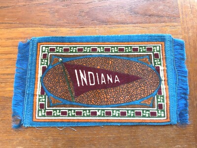 Vintage 1908 INDIANA Hoosiers IU Pennant Tobacco Premium Felt Rug ...