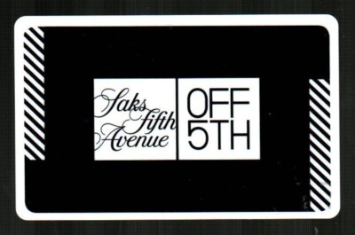 SAKS FIFTH AVENUE / OFF 5TH Classic Logo 2020 Gift Card ( $0 ) | eBay