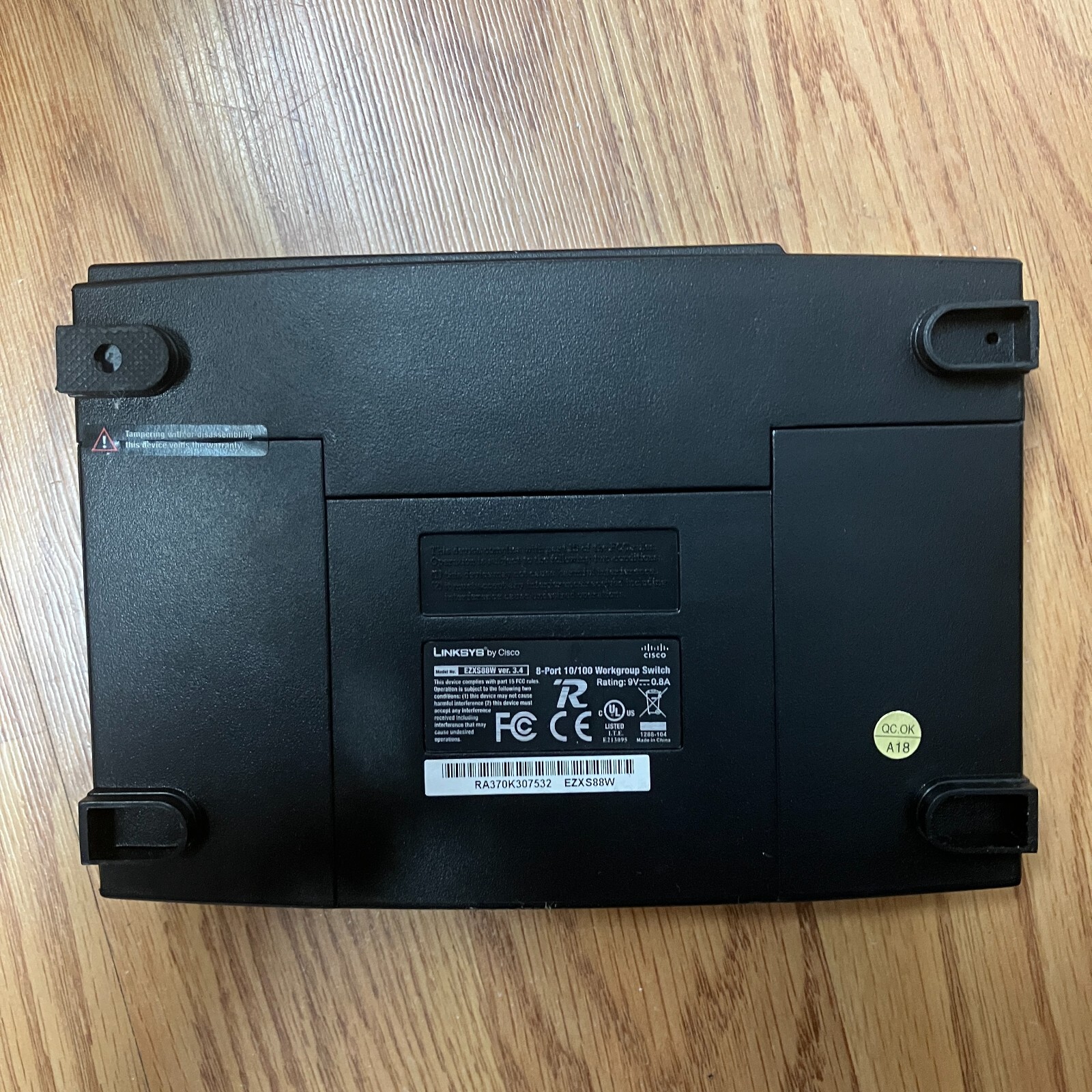 Linksys EZXS88W ver. 3.4 8-Port 10/100 Workgroup Switch | eBay
