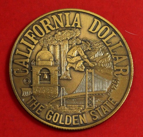 1974 CALIFORNIA DOLLAR -THE GOLDEN STATE -MEDAL -COIN | eBay Australia