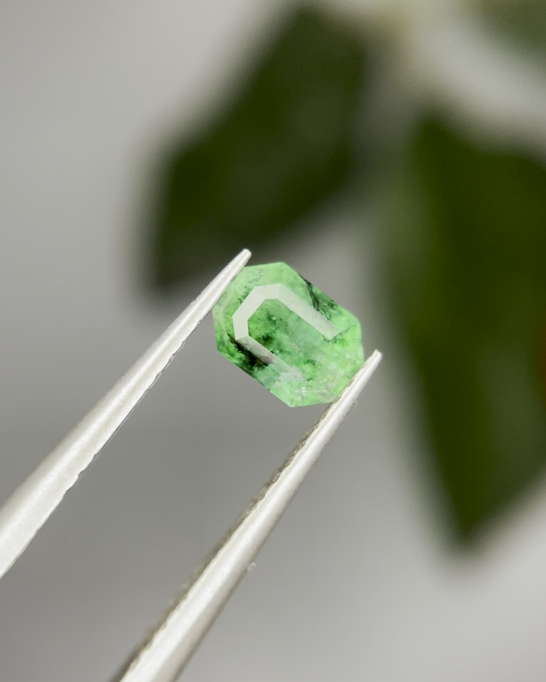 Emerald A 0.65 carat Perfect Emerald Cut Vivid Green Transparent Natural Emerald | eBay