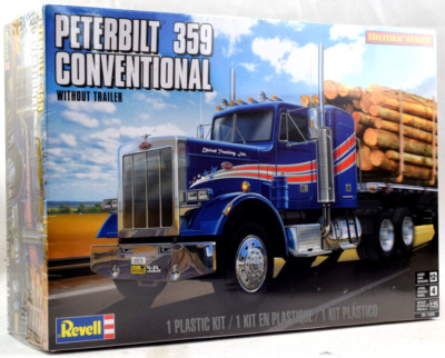 Revell Peterbilt 359 Conventional 1/25 Scale Plastic Model Truck Kit 85 ...