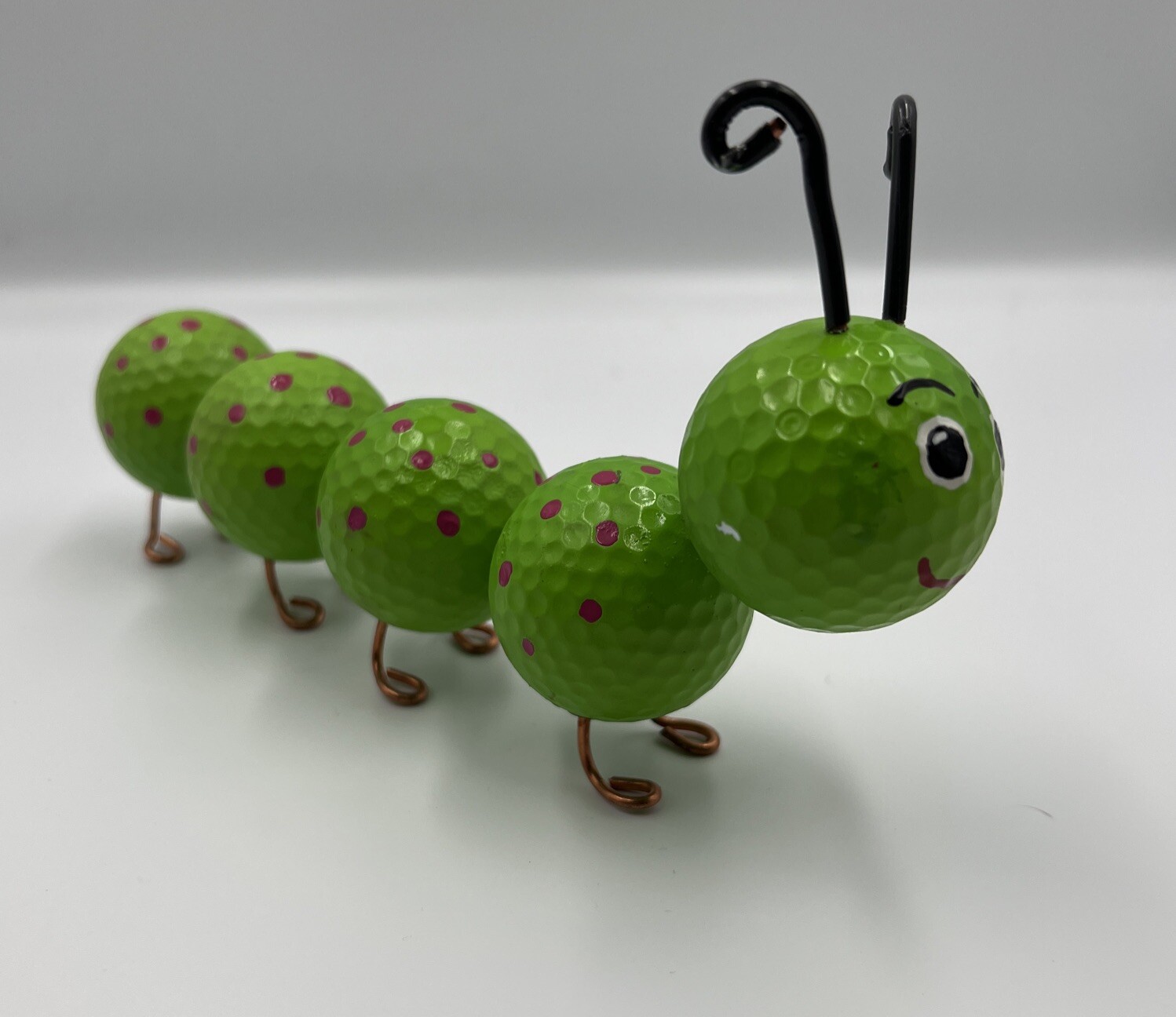 Handmade Caterpillar Made of Golf Balls Whimsical Craft | eBay