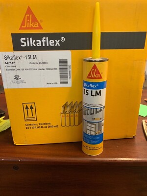 Sikaflex 15LM, Low Modulus Polyurethane Sealant, 10.1 Oz tubes ,Black ...