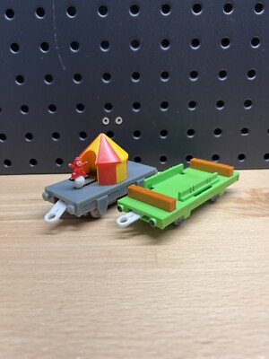 Thomas & Friends Trackmaster Cargo Lot 2 Empty Green Plarail Flatbed ...