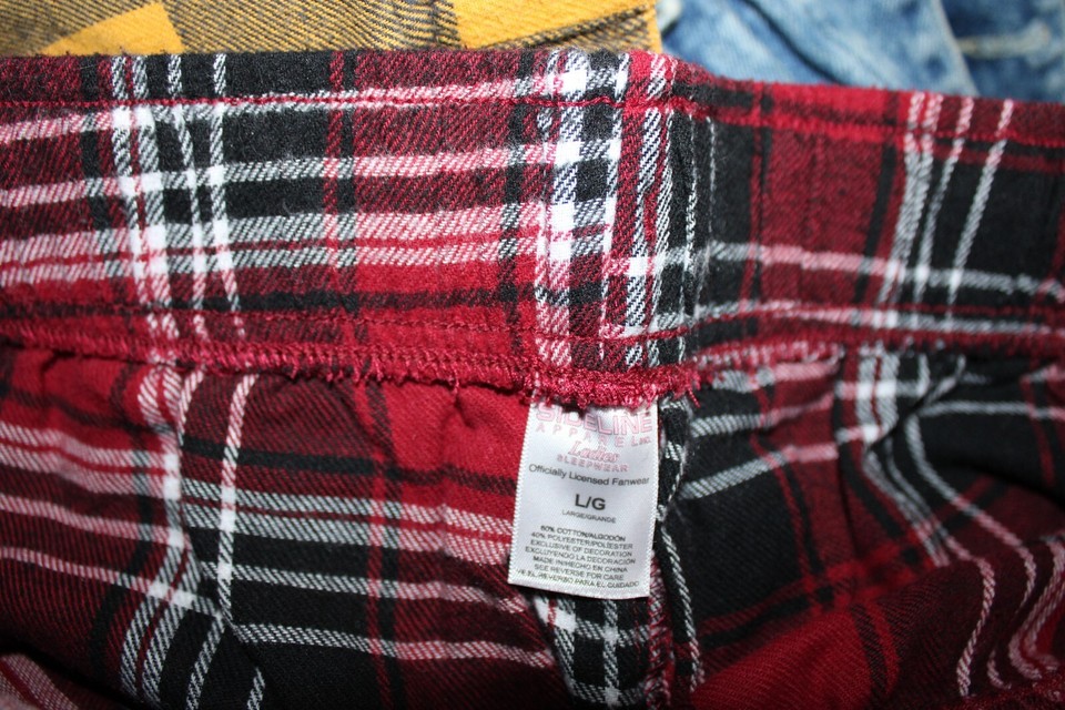 Women's ISU/Iowa State Red & Black Plaid Pajama/Lounge Pants, Size L | eBay