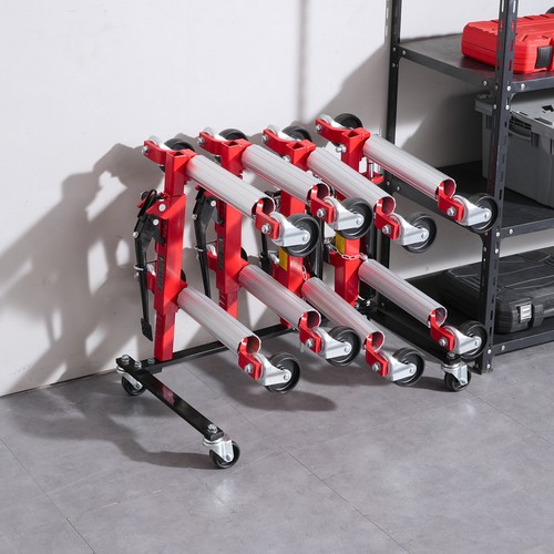 Uimoso Car Dolly Rack Hydraulic Trolley Jack Organizer 4-Dolly Capacity ...