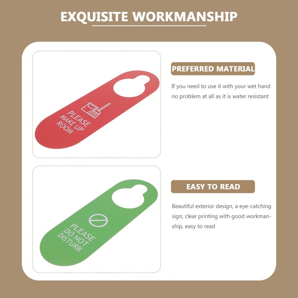 4 Pcs Front Door Reminder Sign Room Hanging Board Not Distrub Hanger ...