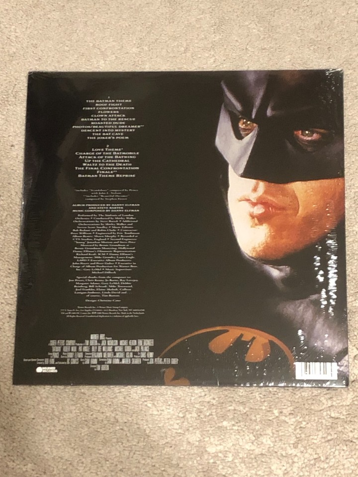 Batman 1989 Soundtrack Turquoise Vinyl Limited Edition LP New & Sealed ...