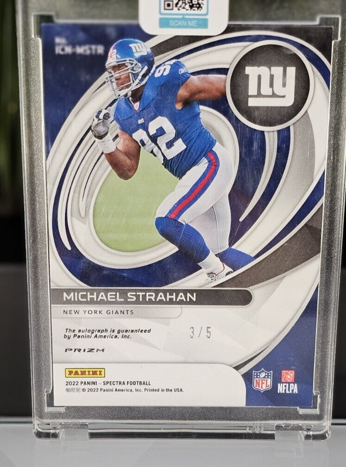 2022 Panini Special ICONS Michael Strahan #ICN-MSTR Numbered 3/5 On ...