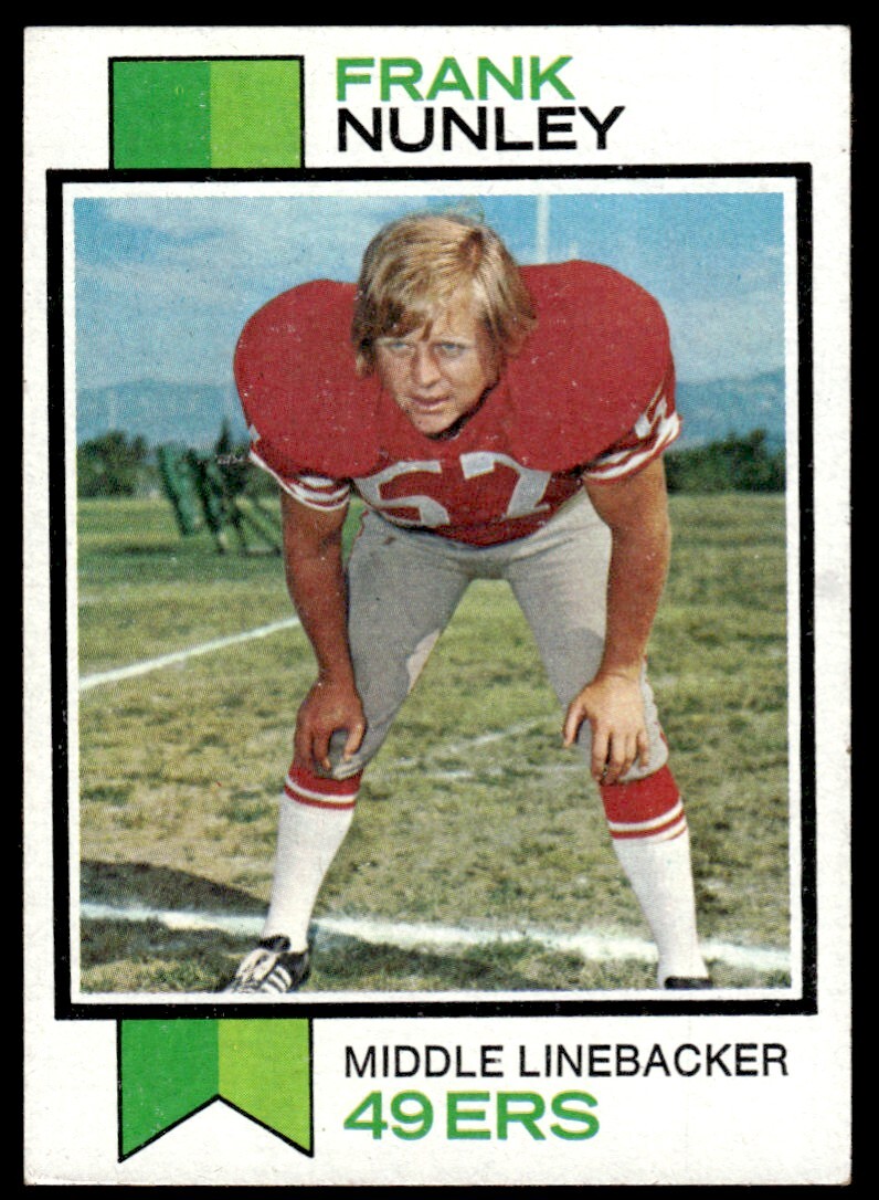 1973 TOPPS FRANK NUNLEY SAN FRANCISCO 49ERS #95 | eBay