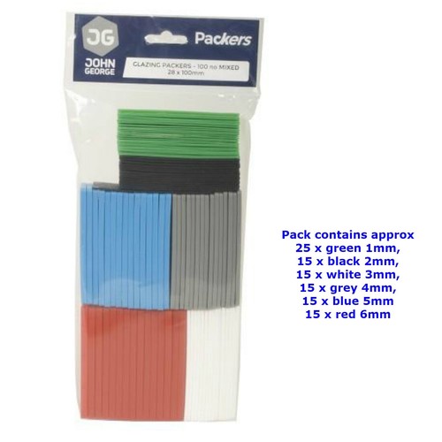 Window Glazing Glass Packers Flooring Spacers Various Sizes 28x100mm ...