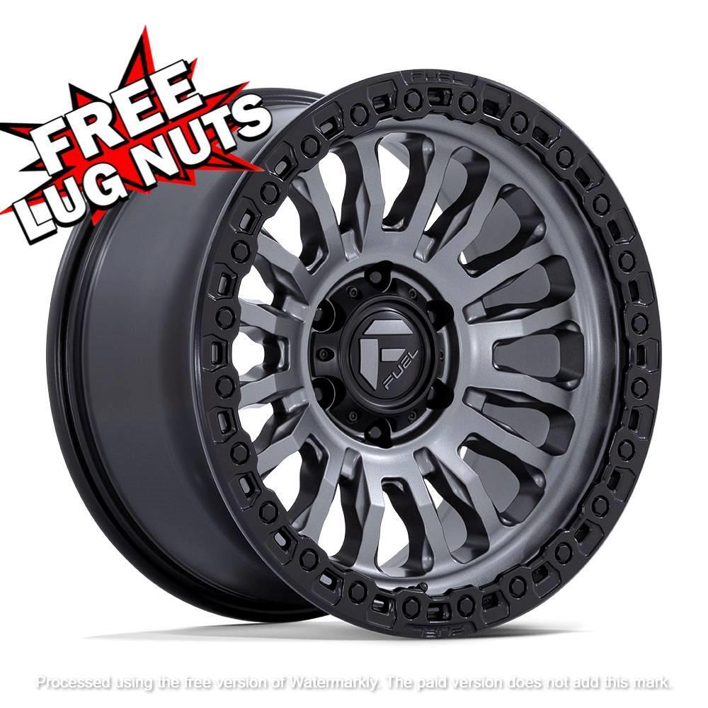 17 inch 17x9 Fuel FC857 RINCON Gunmetal Black wheel rim 5x5 5x127 -12 ...