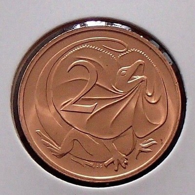 1991 Australia Two 2 Cent Copper Coin Elizabeth II - Ex Mint Set | eBay