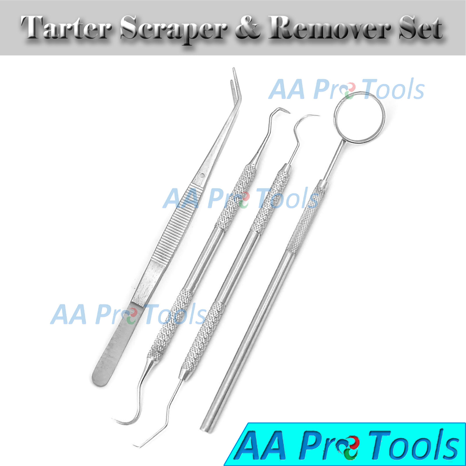 4 Each Dental Tarter Scraper and Remover Set Dental Instruments | eBay