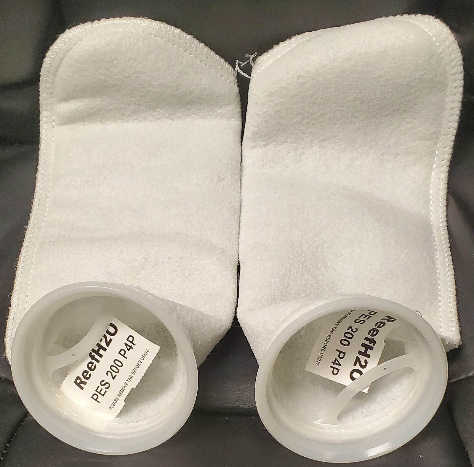 REEF H2O 4 x 14 inch Filter Socks 200 Micron for Aquarium Sumps 2 Pack ...