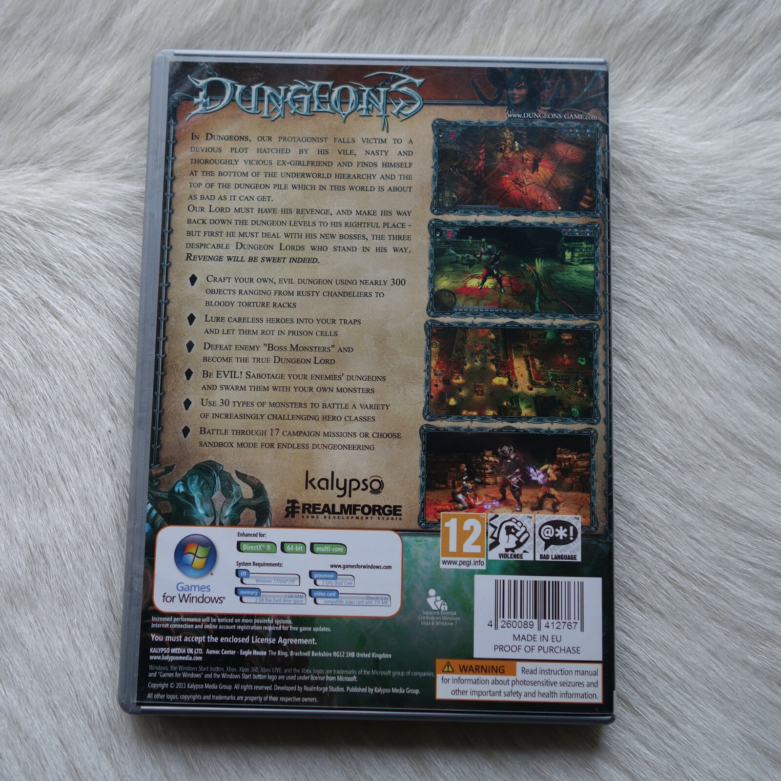 DUNGEONS PC GAME Kalypso DUNGEON Builder Dungeon Keeper Game Monster ...