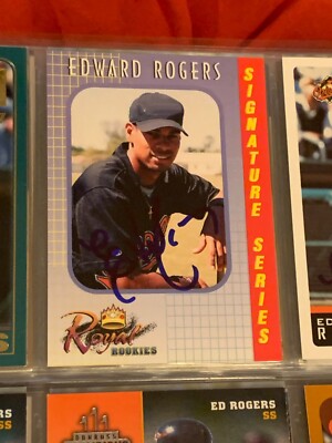 ED ROGERS AUTOGRAPHED SIGNED 2000 ROYAL ROOKIES CARD CARD ORIOLES COA | eBay