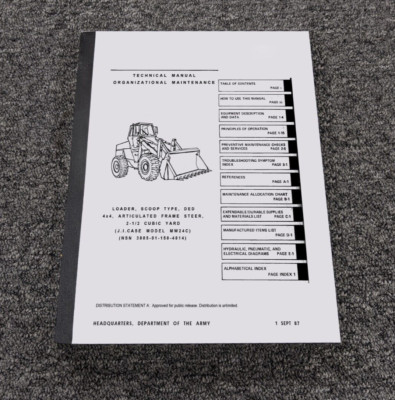 J I Case MW24C Wheel Loader Shop Service Repair Manual Book | eBay