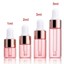 1/2/3/5ml Rose Gold Mini Glass Dropper Bottle Essential Perfume Oil ...