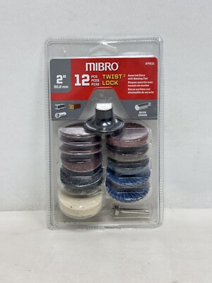 MIBRO 2 in. Twist-Lock Surface Conditioning Kit (12-Piece). | eBay