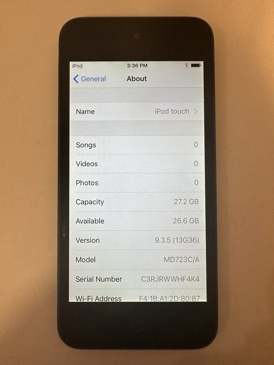 Ipod Touch 5g Black Slate