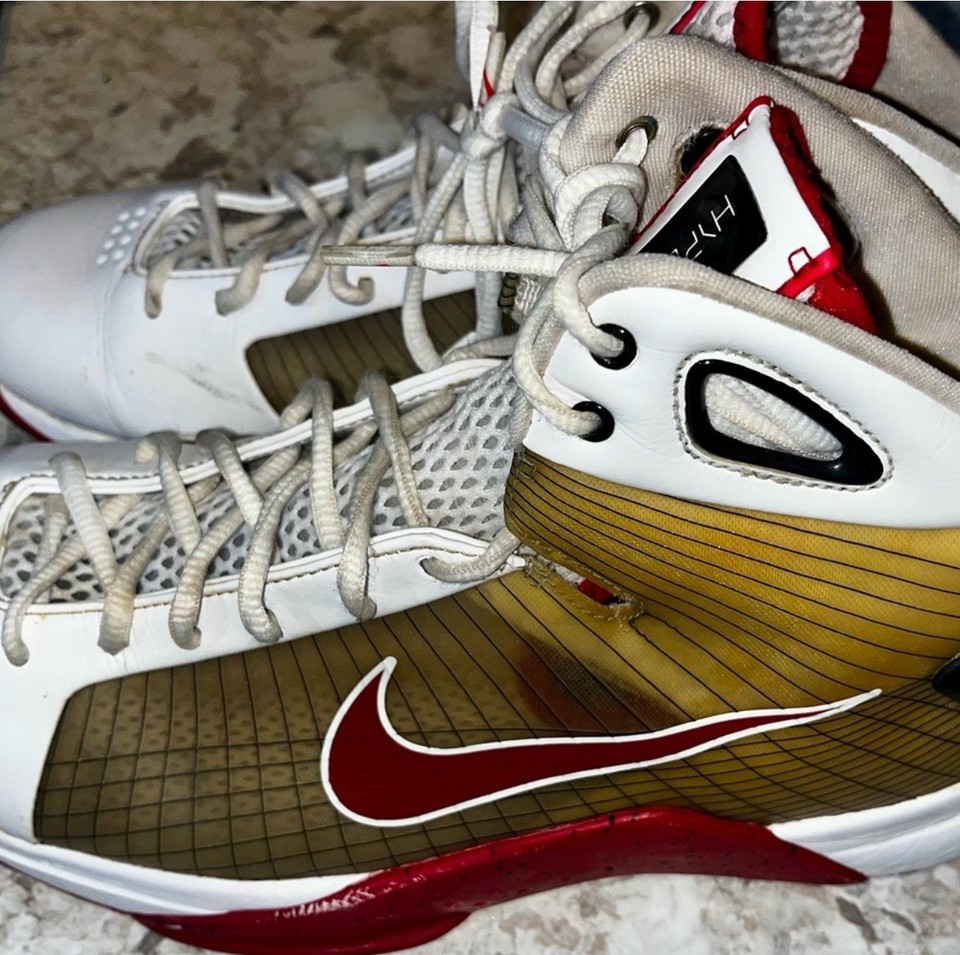 Nike Hyperdunk 2008 White Red Gold Basketball Shoes Men’s Size 10.5 Rare | eBay