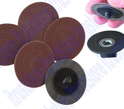 2 in Screw on Twisted Twist-Lock Abrasive Die Grinder Discs Sander 5 Pc ...