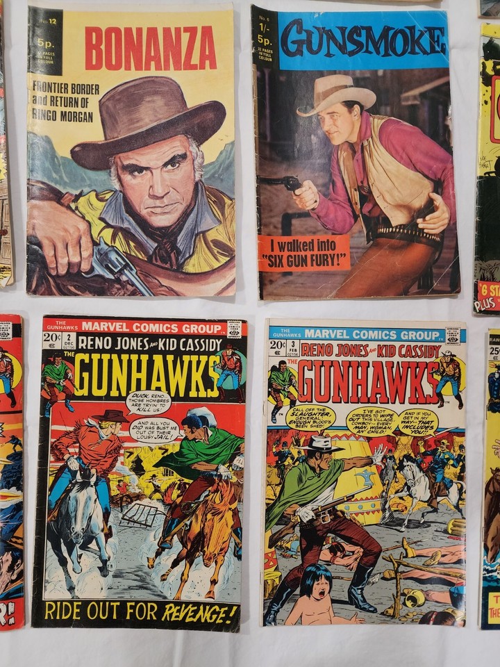 Gunhawks/western/combat Comic Book Lot Of 18 Books LOT B | eBay