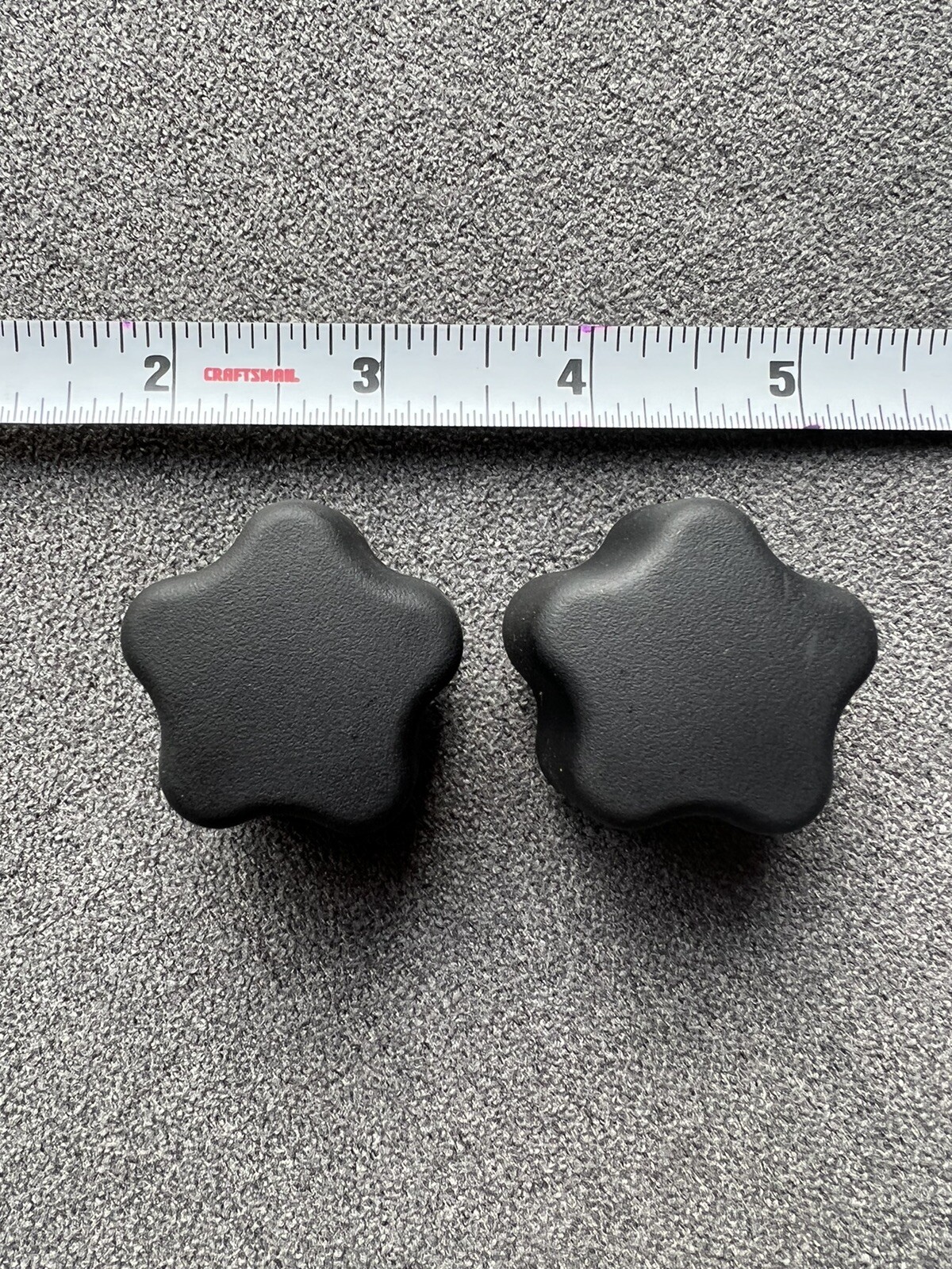 🇺🇸2 Qty Female Star Soft Grip Rubber Coated Knobs 1/4"-20 X 3/4” Thread ...