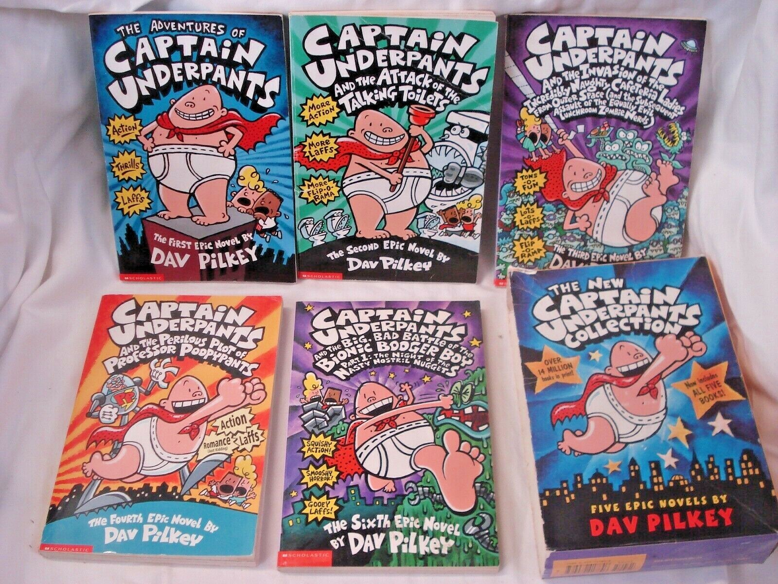 Captain Underpants: New Collection: Five Epic Novels by Dav Pilkey ...