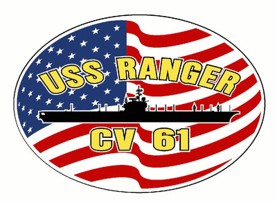 USS RANGER CV 61 Oval Decal / Sticker Military USN U S Navy S07 | eBay