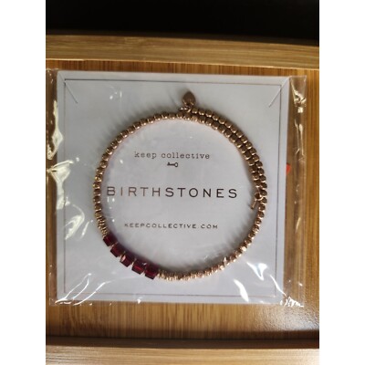 Keep Collective ~ Inspo Wrap Bracelet ~ Birthstone Rose Gold ~ July | eBay