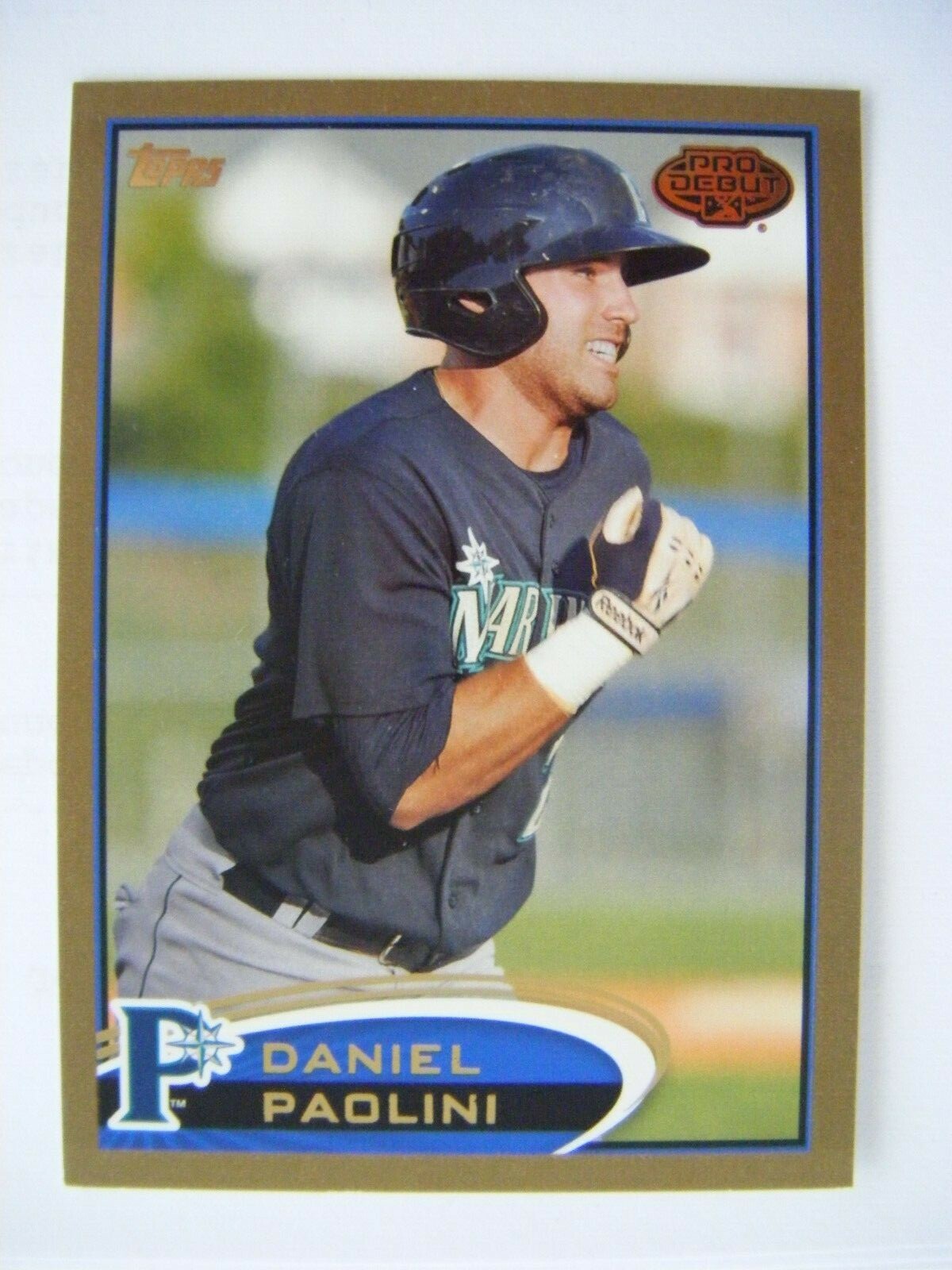 DANIEL PAOLINI #/50 GOLD 2012 Topps Pro Debut baseball card SIENA U ...