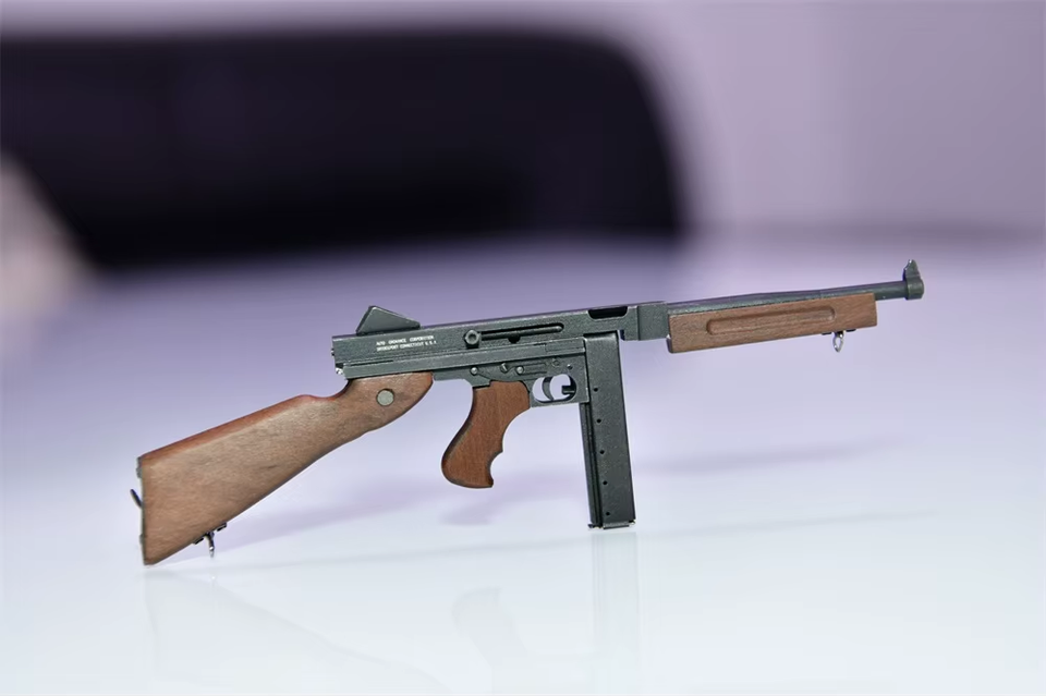 WWII US Army Force Battle Thompson M1 Submachine Gun 1:6 Scale Handmade ...