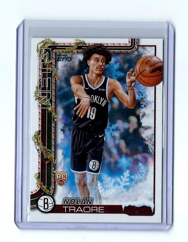 2025-26 Topps Holiday Nolan Traore Snow Storm IMAGE VARIATION RC ...