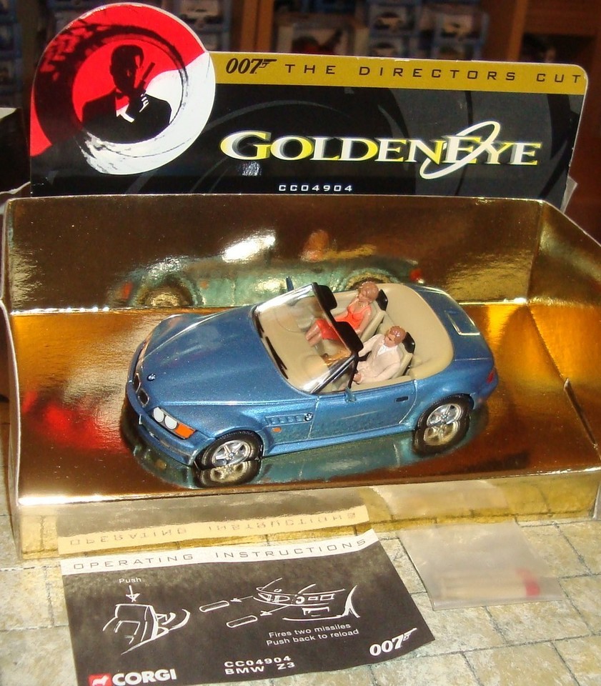JAMES BOND 007 - GOLDENEYE - BMW Z3 CAR- c2003 CORGI - BOXED - CC04904 ...