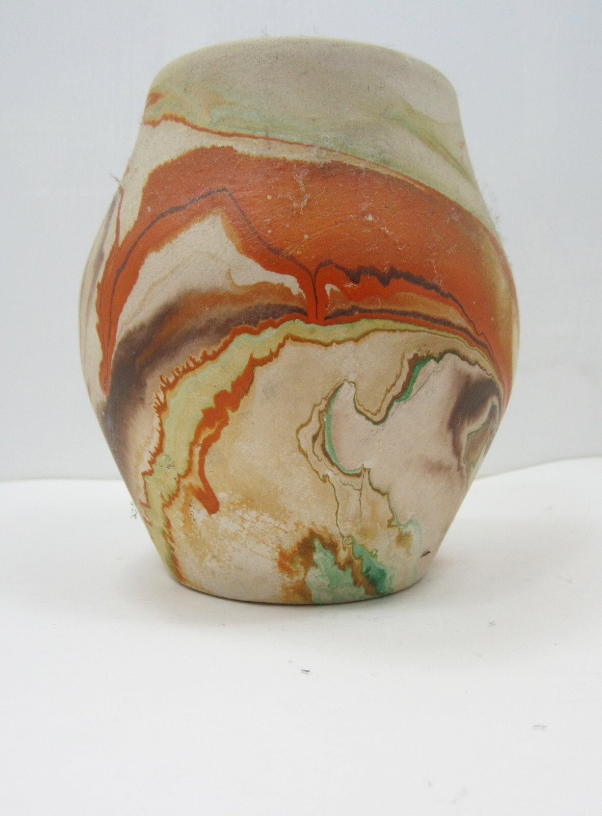 Vintage Nemadji Native Clay Pottery Elegant Vase Modern Folk Art ...