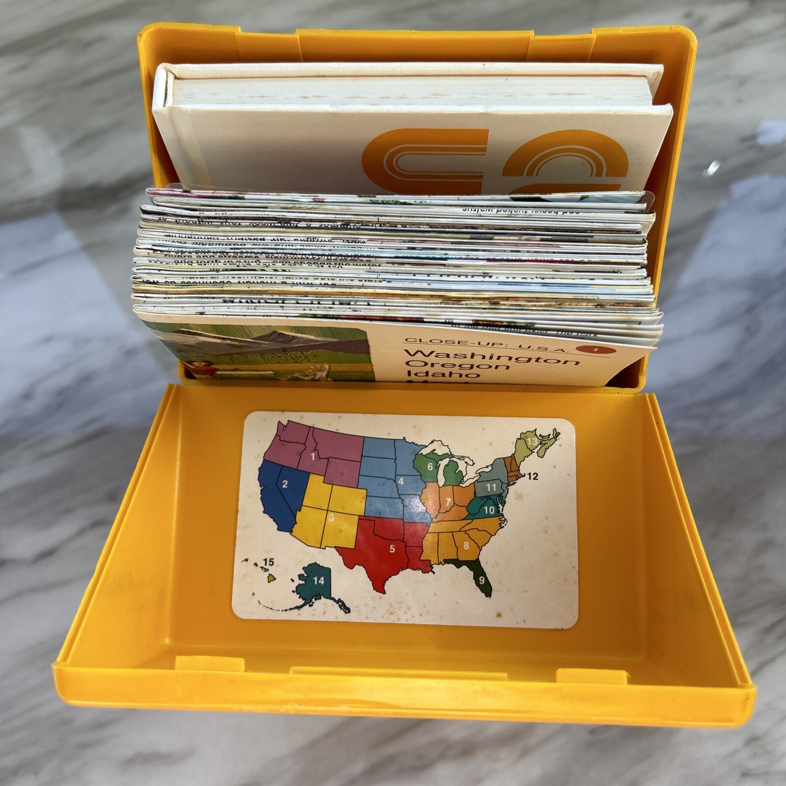 National Geographic CLOSE-UP USA Yellow Box Set 1978 Roadtrip 14 Maps ...