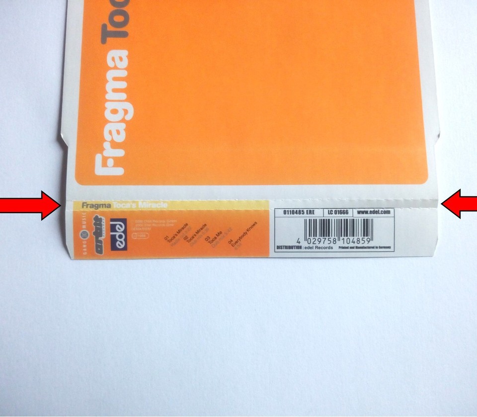 Fragma - Toca's Miracle - CDM - 2000 - Dance Trance 4TR Coco | eBay