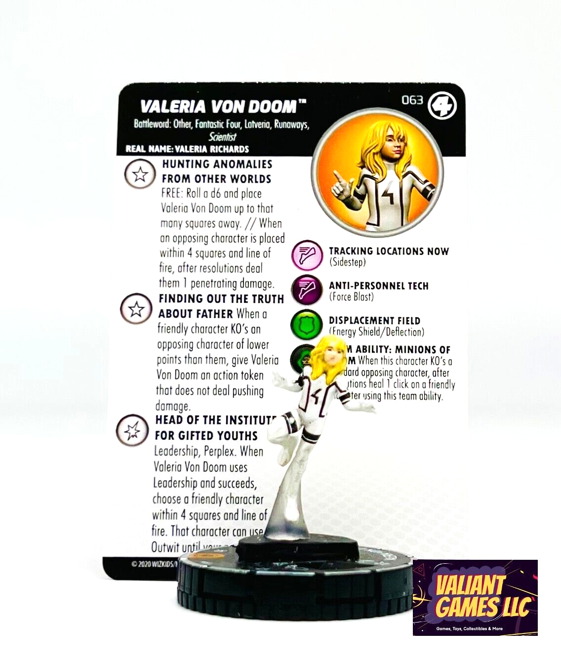 Marvel Heroclix Valeria Von Doom #063 w/ Card Fantastic Four Set | eBay