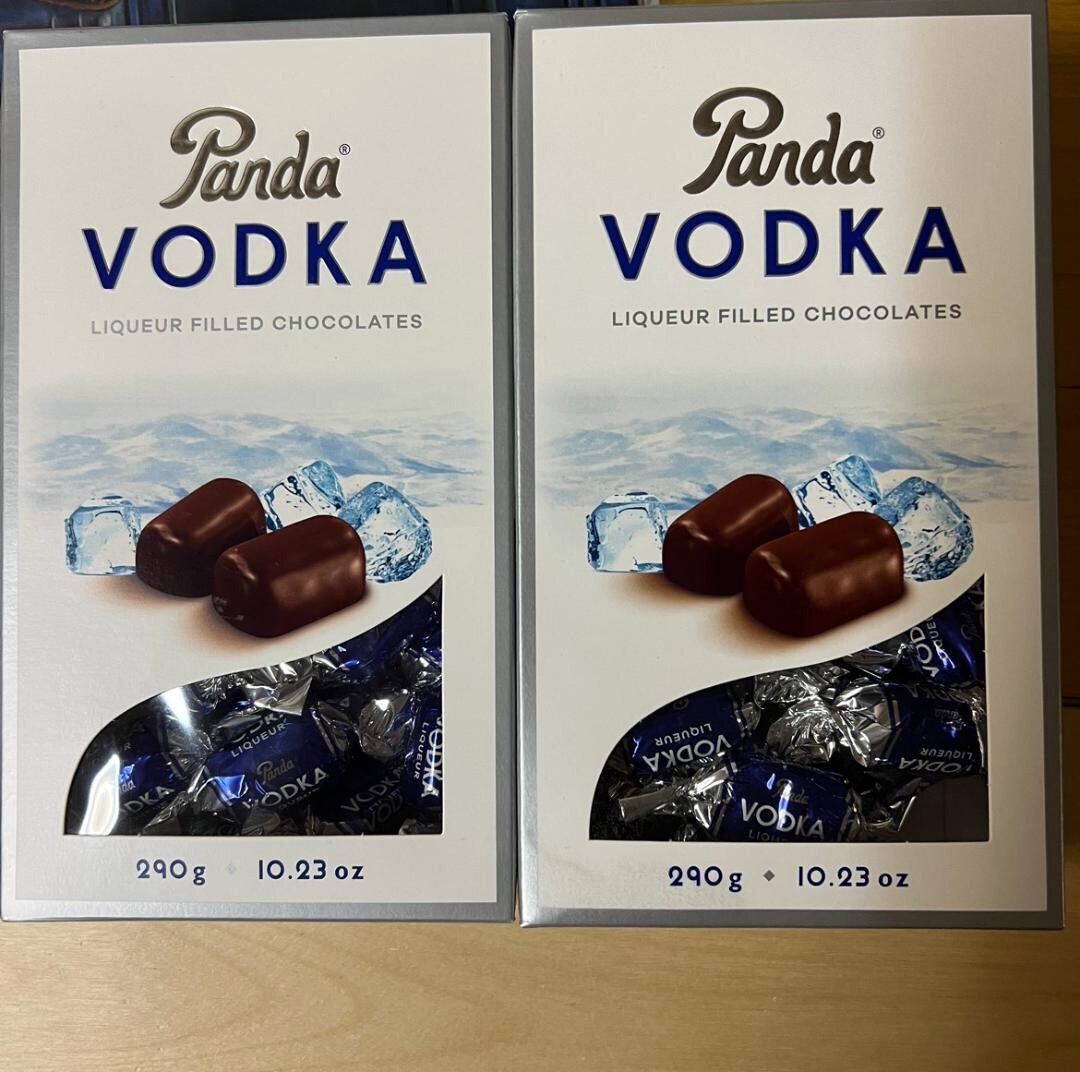 2 Box Panda Vodka Liqueur - Vodka Filled Chocolates ( 290g 10.23oz Per ...
