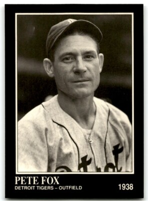 1991 CONLON COLLECTION TSN PETE FOX DETROIT TIGERS #197 | eBay